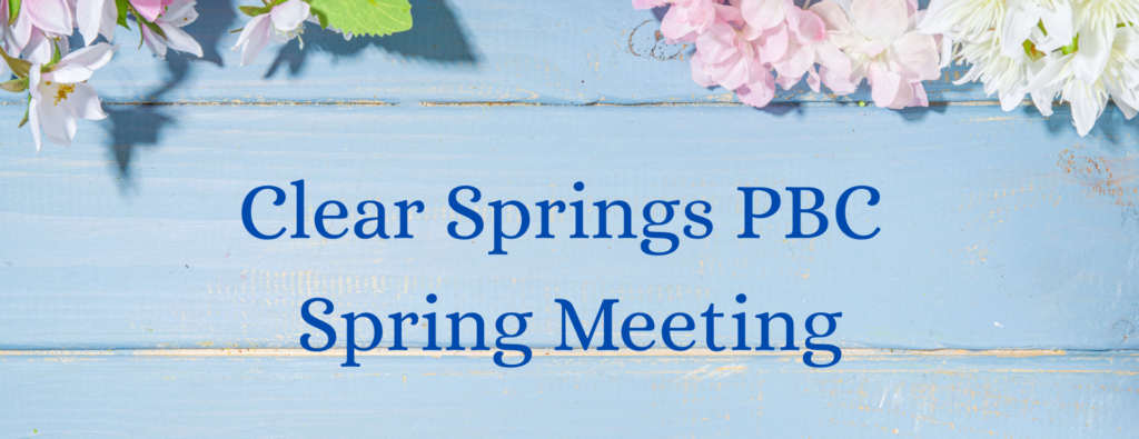 2025 April Fellowship Meeting - Clear Springs Primitive Baptist Church